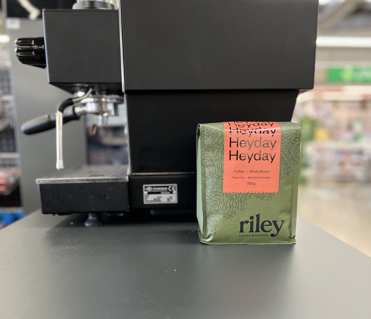 Woolworths in-store sampling in May '25 – Riley Coffee